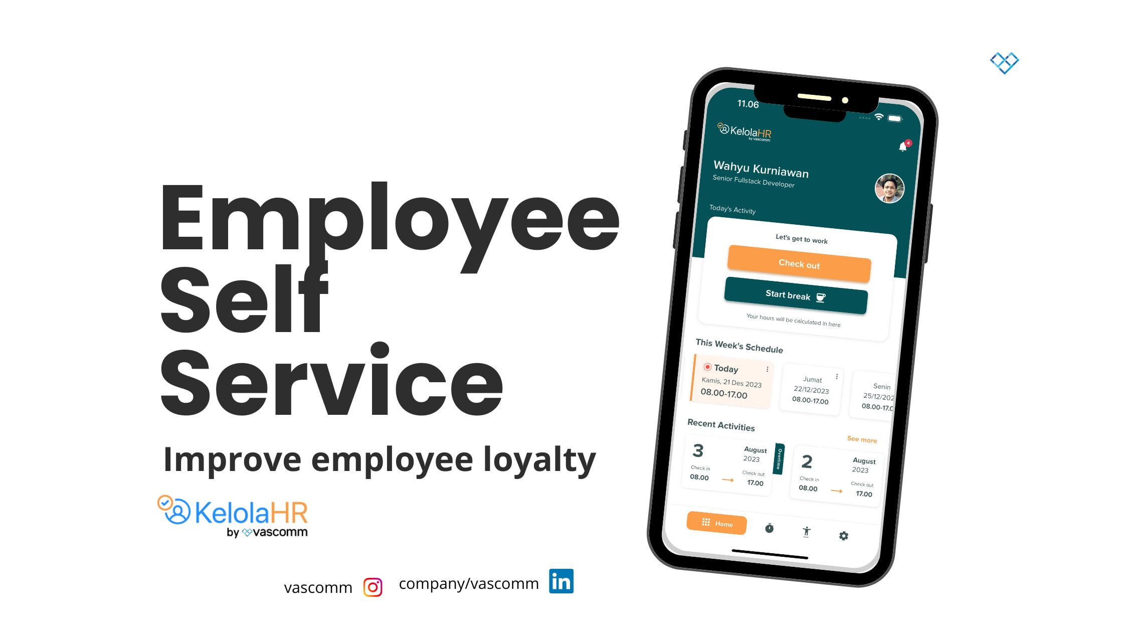 Employee Self Service untuk Efisiensi HR - PT. Vascomm Solusi Teknologi
